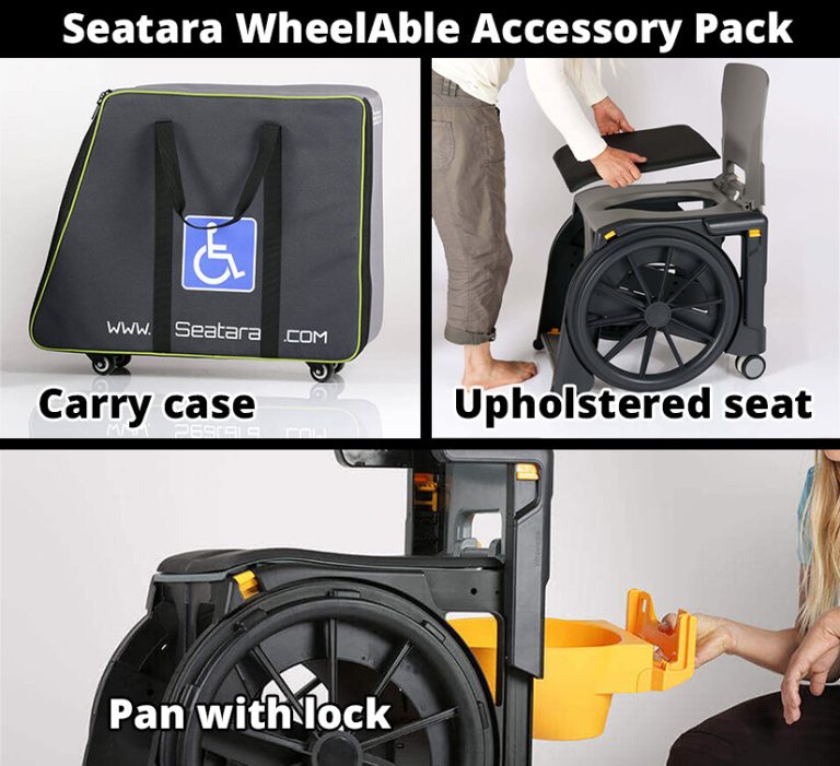 Seatara Wheelable - Commode & Shower Chair - AC MOBILITY